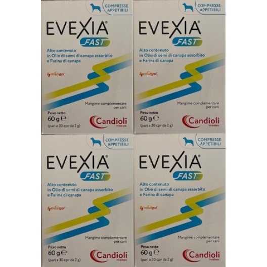 Evexia Plus 120 compresse per cani e gatti ad alto contenuto di olio di canapa ed antiossidanti